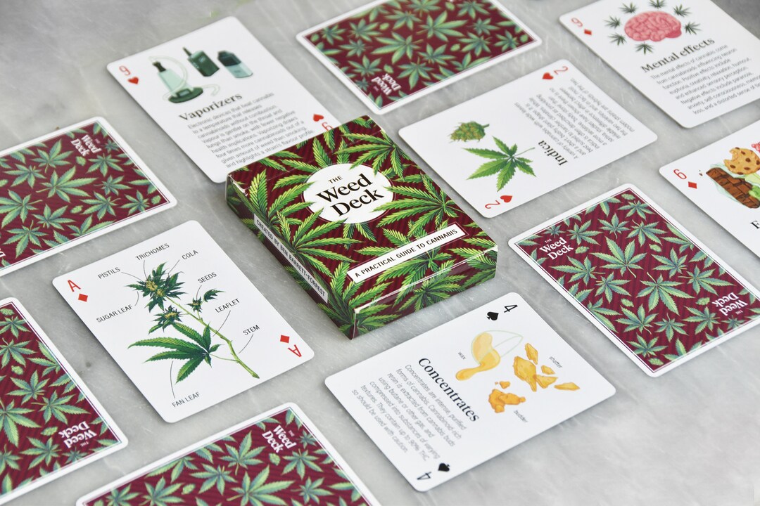 The Weed Deck: Playing Card Guide to Cannabis and Marijuana - Etsy ...