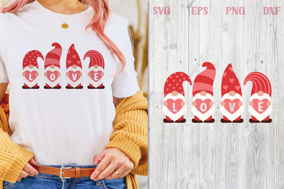 Love Gnomes SVG, Gnomes With Love Letters, Gnome Clipart Png ...