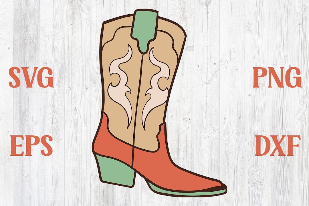 Cowboy Boot SVG, Boot SVG, Western SVG, Cowboy Svg, Cowboy Boot Clipart ...