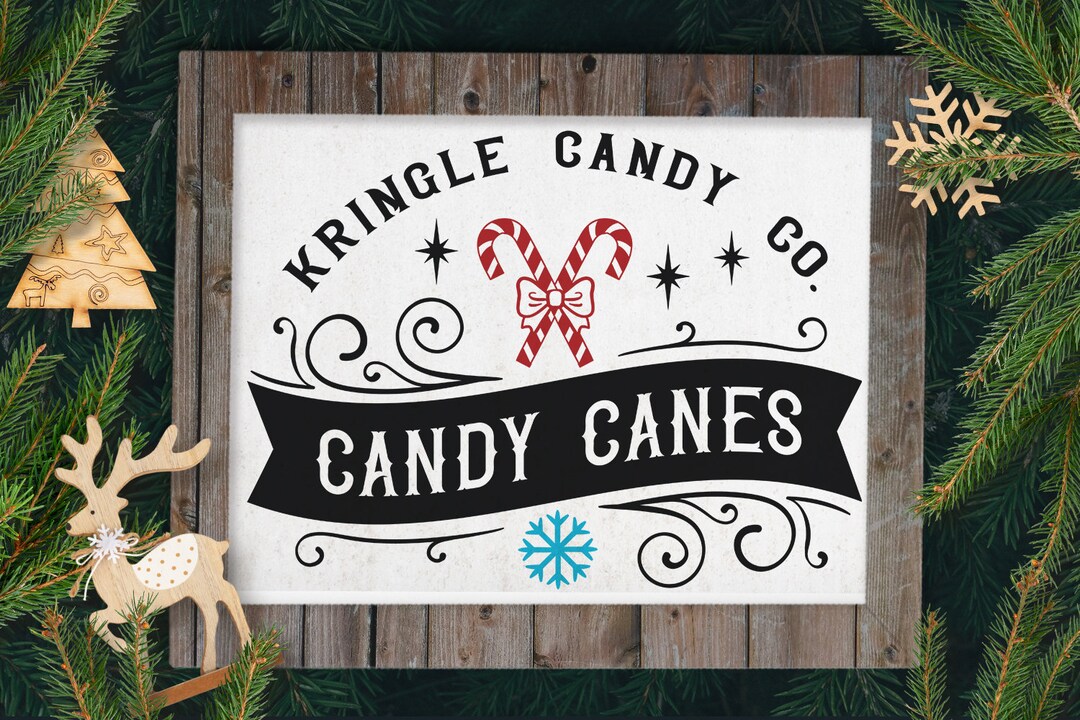 Candy Canes Christmas SVG, Christmas Farmhouse SVG, Kringle Candy Svg ...