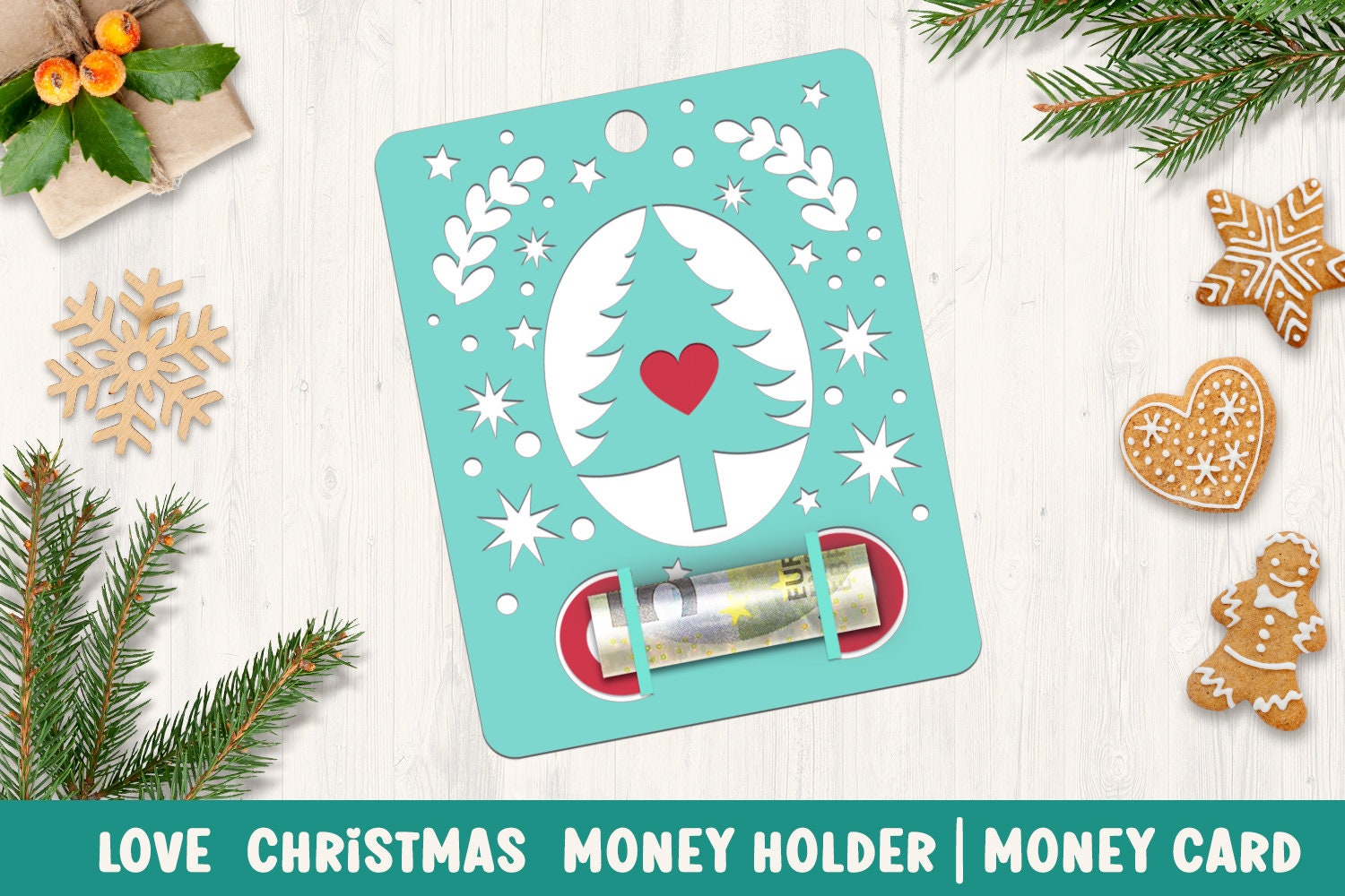 Christmas Money Cards Christmas Papercut Bundle Christmas - Etsy