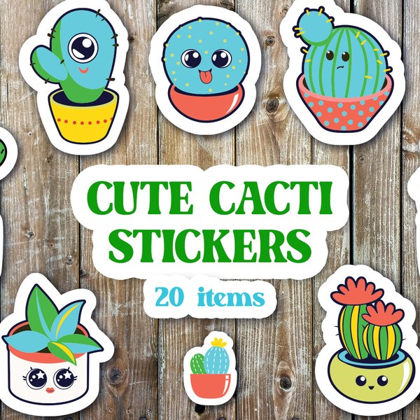 Cactus Sticker - Etsy