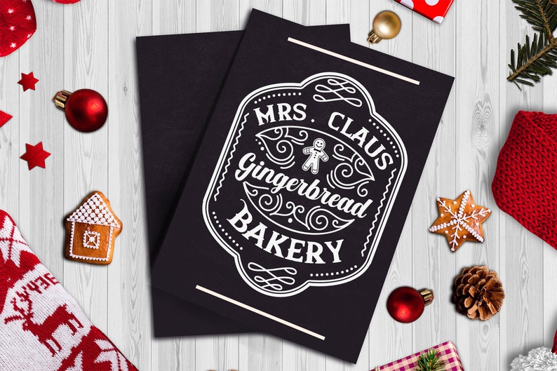 Mrs Claus Bakery SVG Gingerbread Farmhouse Bakery SVG - Etsy