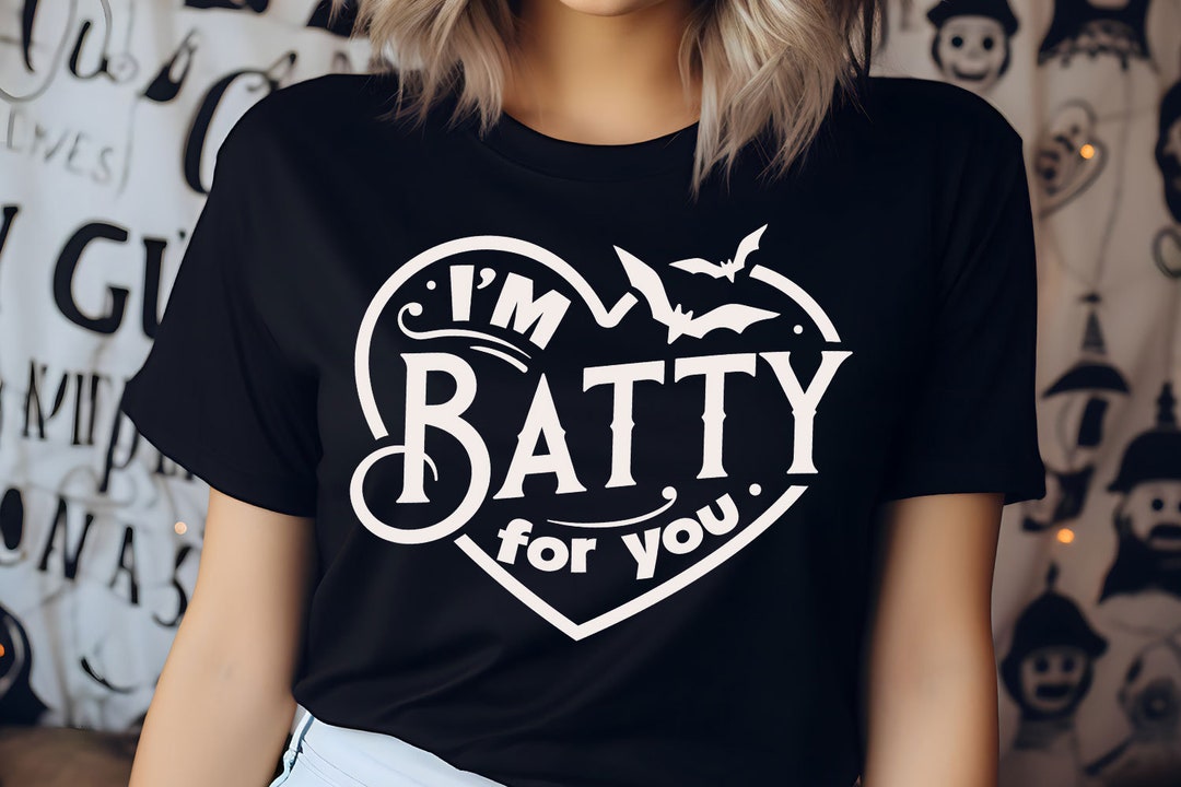 Batty for You SVG, Gothic Valentines SVG, Witchy Farmhouse Typography ...