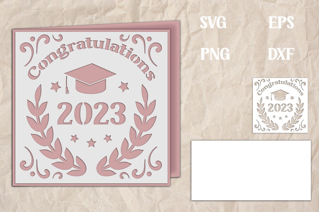 Graduation Papercut Card, Graduation Papercut SVG, Layered ...