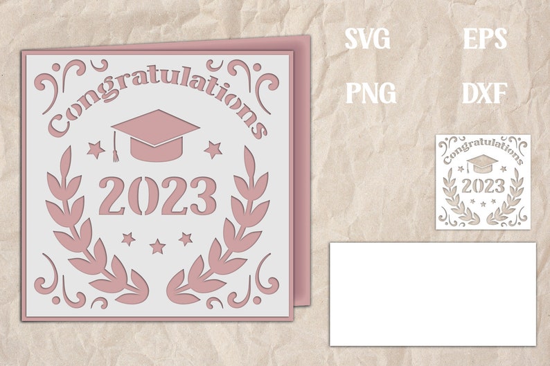 Graduation Papercut Card Graduation Papercut SVG Layered - Etsy