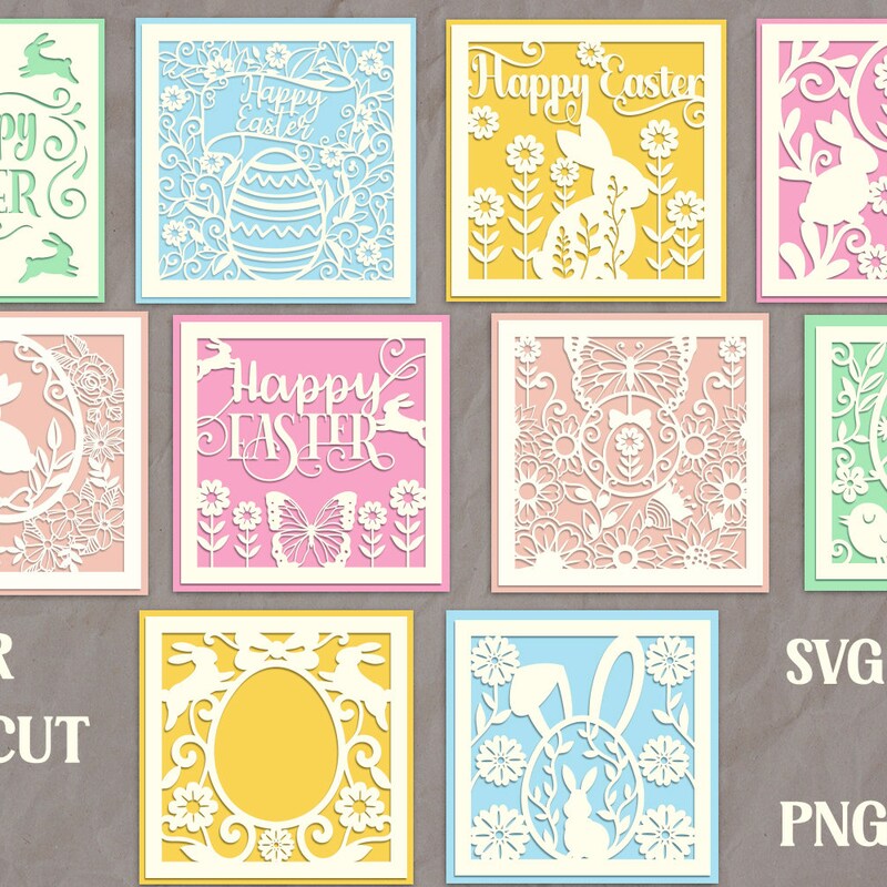 Papercut Cards - Etsy