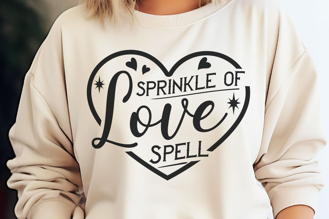 Sprinkle of Love Spell SVG: Witchy Valentines Typography (digital ...