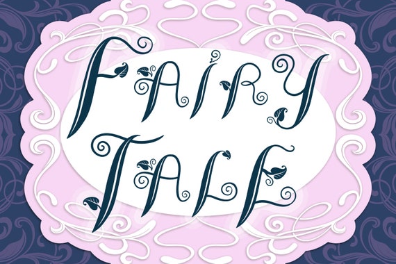 Fairy Tale Alphabet SVG Alphabet With Leaves Floral SVG - Etsy