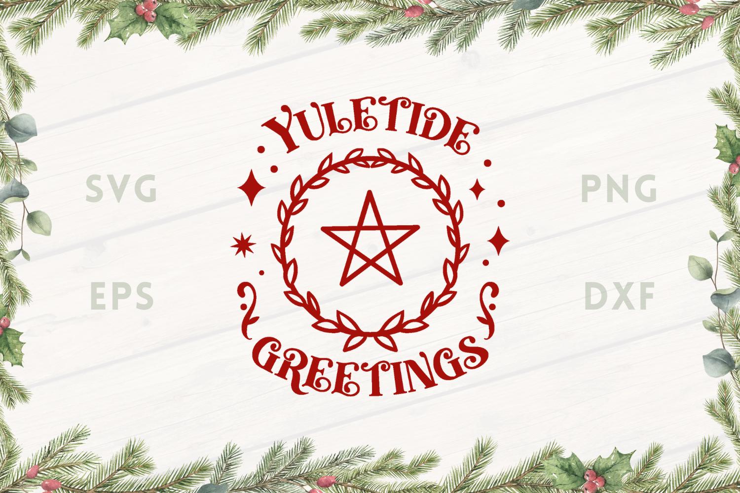 Yule SVG Bundle: 9 Vintage Pagan Yuletide Items (digital Download ...