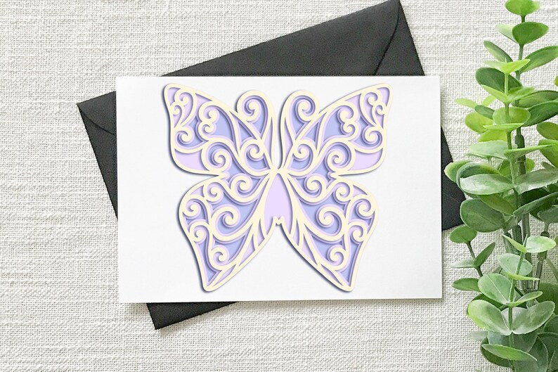 Layered Butterfly SVG 3D Butterfly SVG Floral Butterfly SVG - Etsy