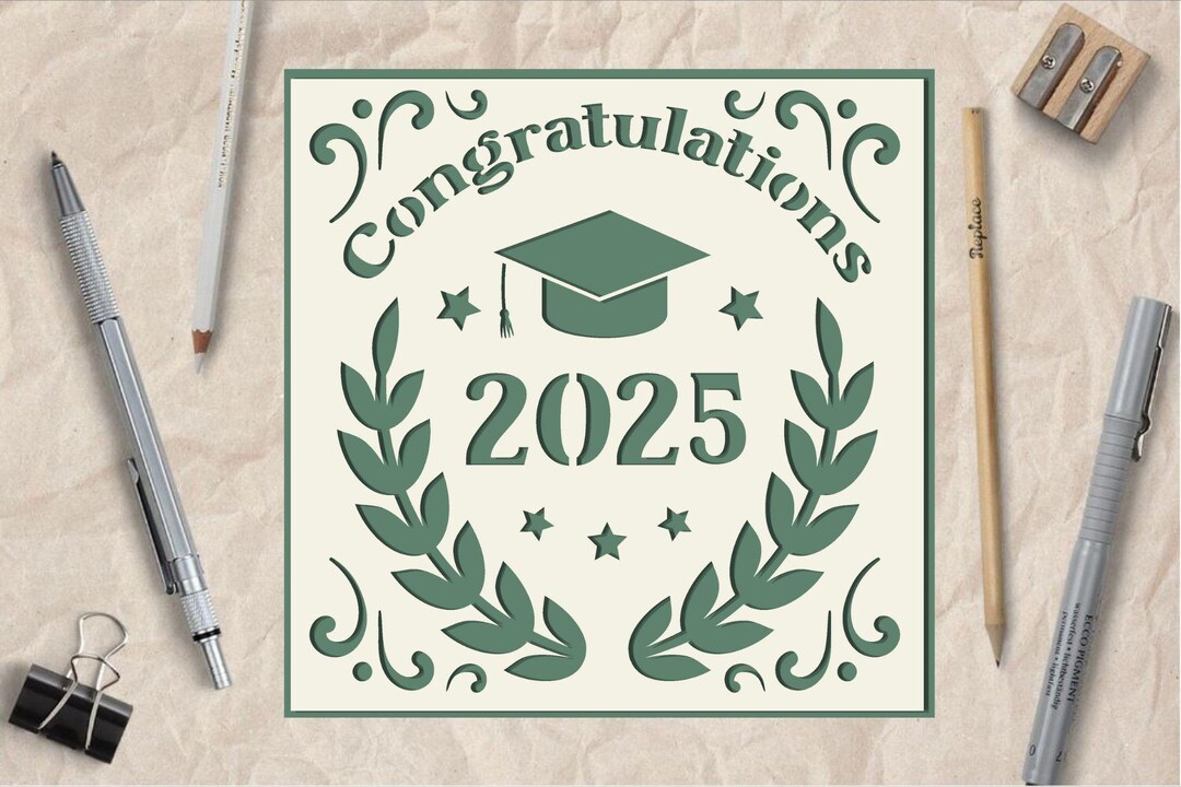 Graduation Papercut Card, Graduation Papercut SVG, Layered ...