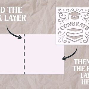 Graduation Papercut Card, Graduation Papercut SVG, Layered Graduation ...