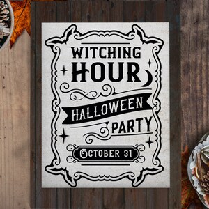 Witching Hour SVG, Halloween Farmhouse SVG, Witchy Farmhouse Sign ...
