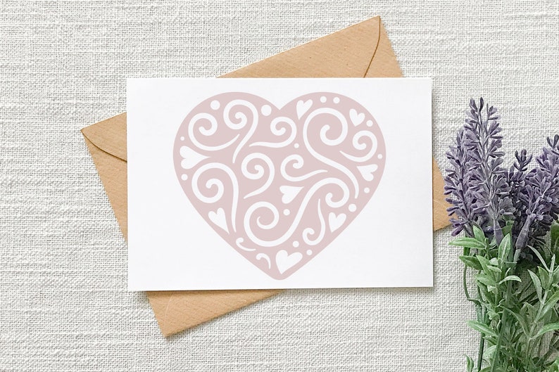 Laser Cut Heart SVG, Valentine Papercut Template (digital Download) - Etsy