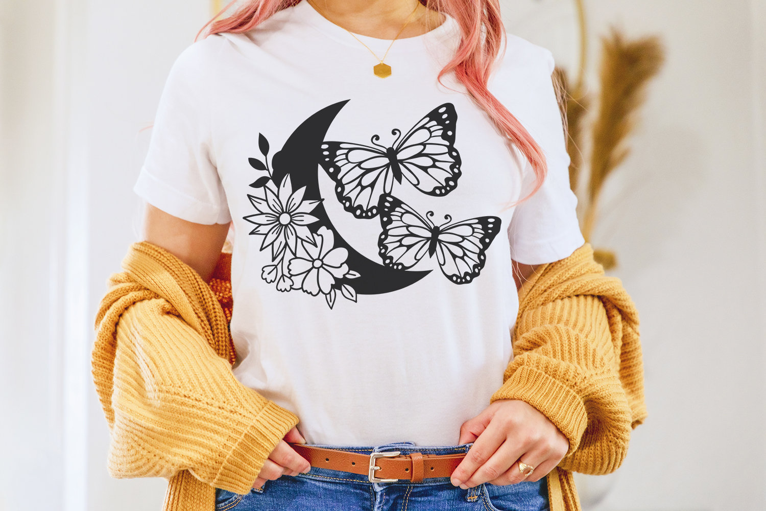 Moon Butterflies SVG Crescent Moon SVG Butterfly SVG Moon - Etsy Australia