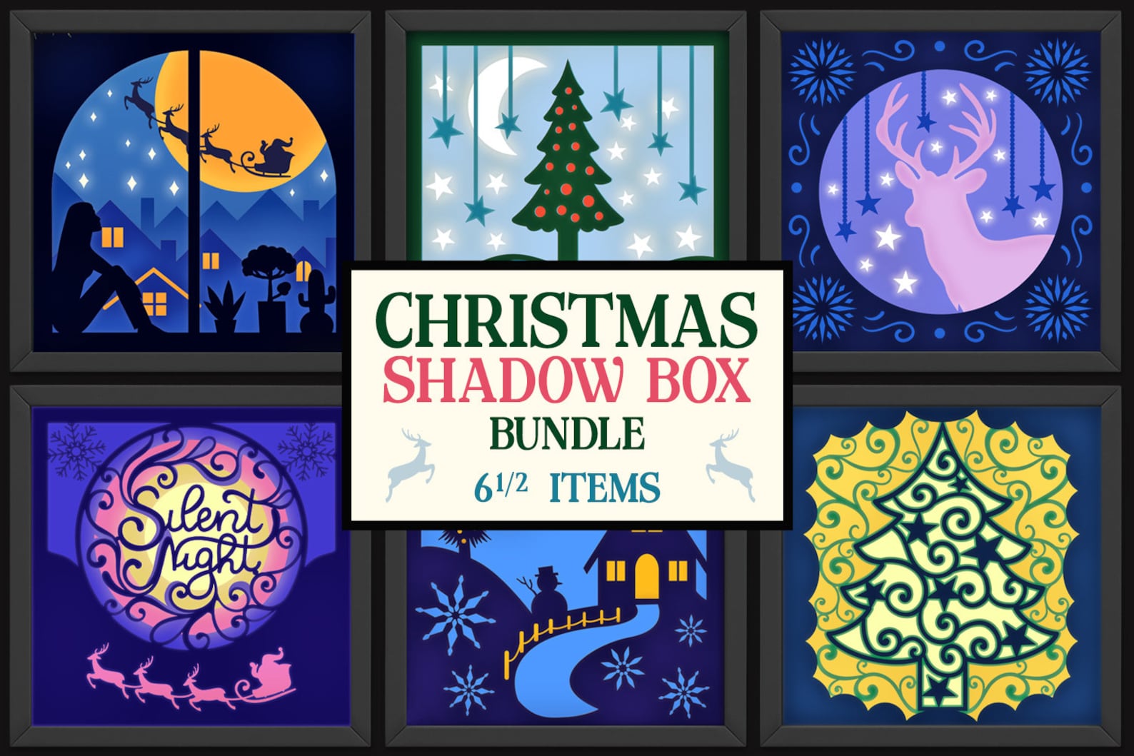 Christmas Mega Bundle Christmas SVG Bundle 600 Christmas - Etsy