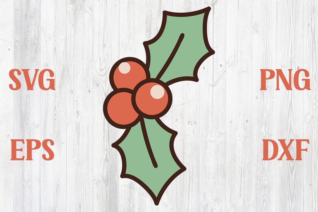 Christmas Holly SVG, Holly SVG, Vintage Christmas SVG, Christmas ...
