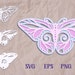 Layered Moth SVG, 3D Butterfly SVG, Layered Butterfly SVG, Papercut ...
