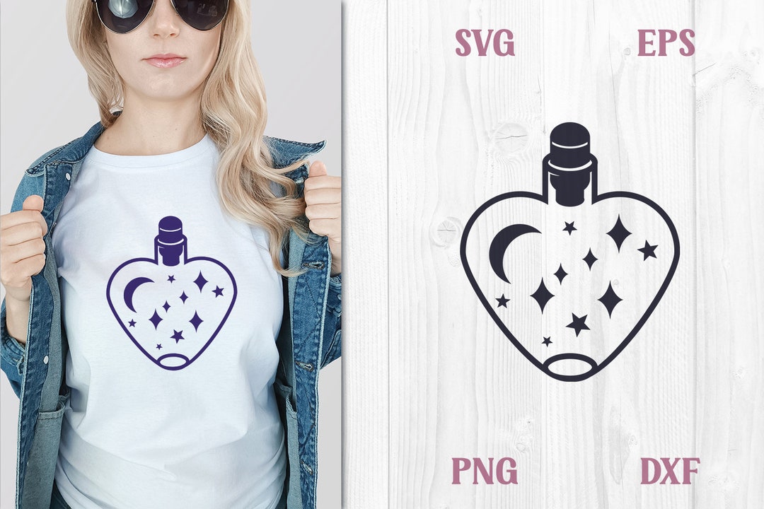 Heart Potion SVG, Magic Potion SVG, Witchy Shirt Design, Magical Svg ...