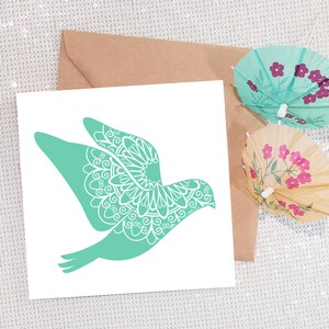 Mandala Dove SVG, Mandala Animal SVG, Floral Swallow Bird, Floral ...
