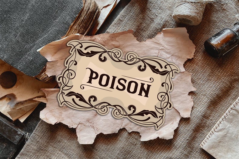 Halloween Apothecary Labels Halloween Label Stickers - Etsy