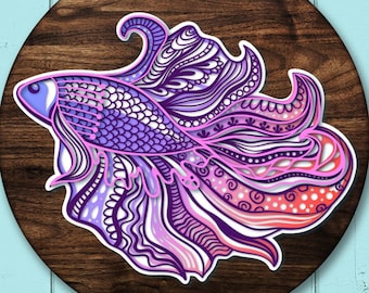 Betta Fish Layered Svg - Etsy