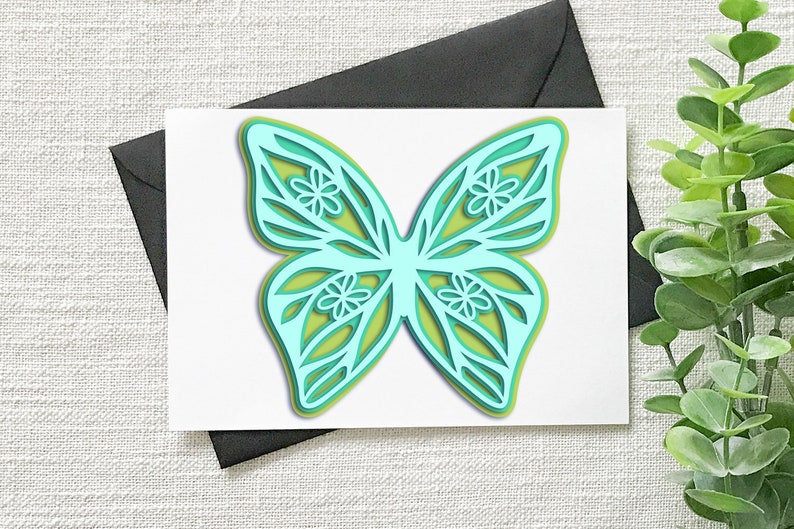 Layered Butterfly SVG 3D Butterfly SVG Floral Butterfly SVG - Etsy