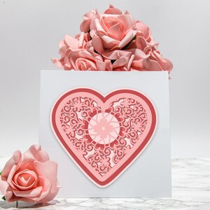 Layered Hearts Bundle, Bonus SVG, Laser Cut Hearts SVG, Valentine Laser ...