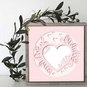 Love Shadow Box Bundle, Valentines Laser Cut SVG, Valentine Shadow Box ...