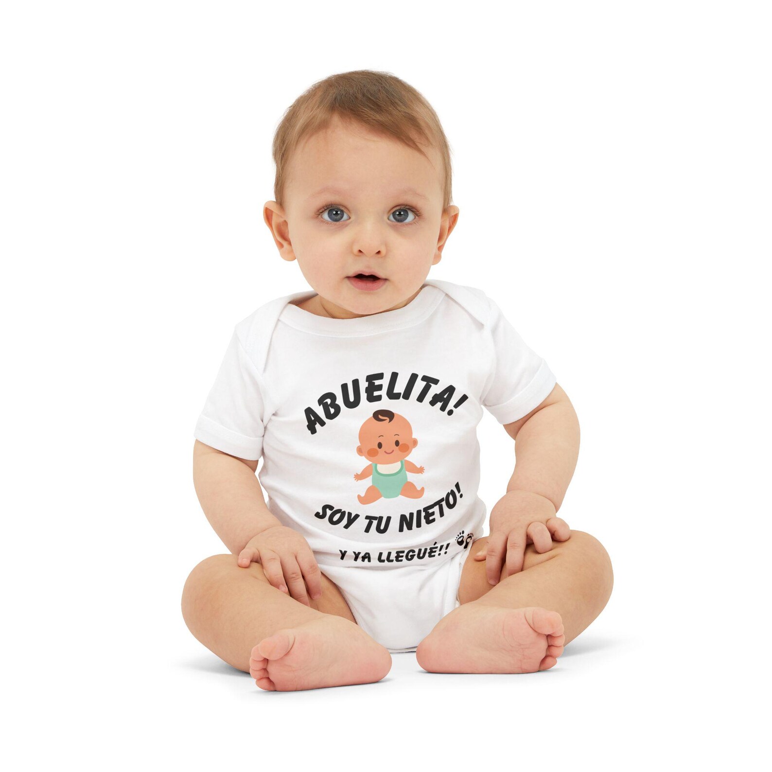An "abuelita! Soy Tu Nieto!" Cute Infant Jersey One Piece, Newborn Gift ...