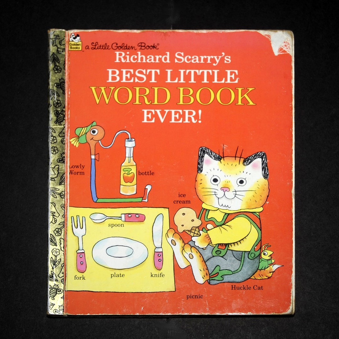 Vintage Richard Scarry WORD Little Golden Book / 'best Little Word Book ...