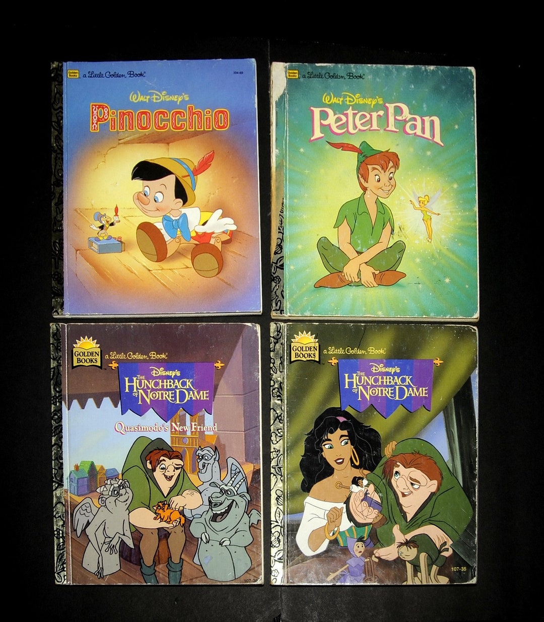 VTG Little Golden DISNEY Books Lot of 4 / DISNEY Hunchback of Notre ...