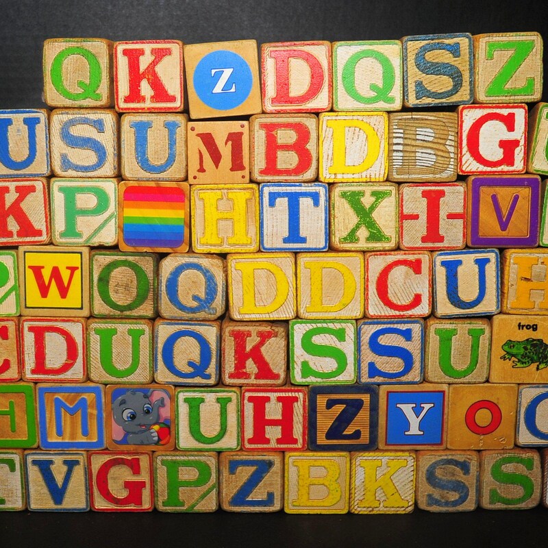 Wood Letter Blocks - Etsy