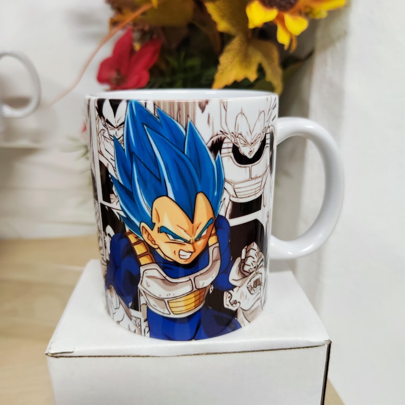 Vegeta Super Saiyan Blue Mug – Dragon Ball Z Anime Mug – Vegeta Fanart ...