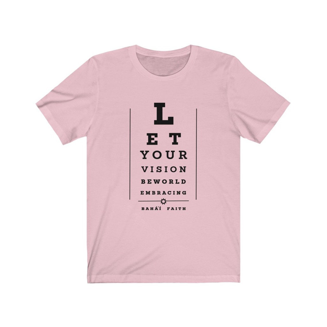 Let Your Vision Be World Embracing Baha'i T-shirt Unisex - Etsy
