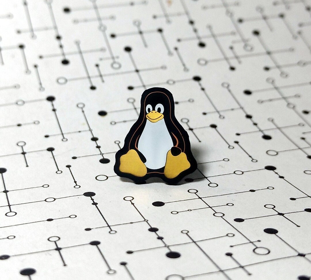 Linux Tux Penguin PCB Lapel Pin - Etsy