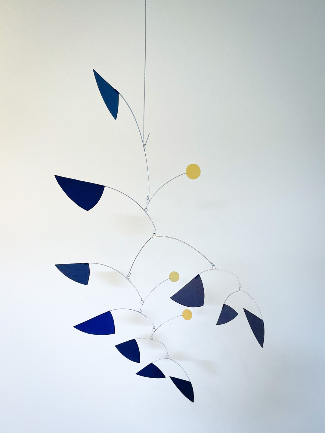 Triangle Mobile / Blue & Yellow - Etsy