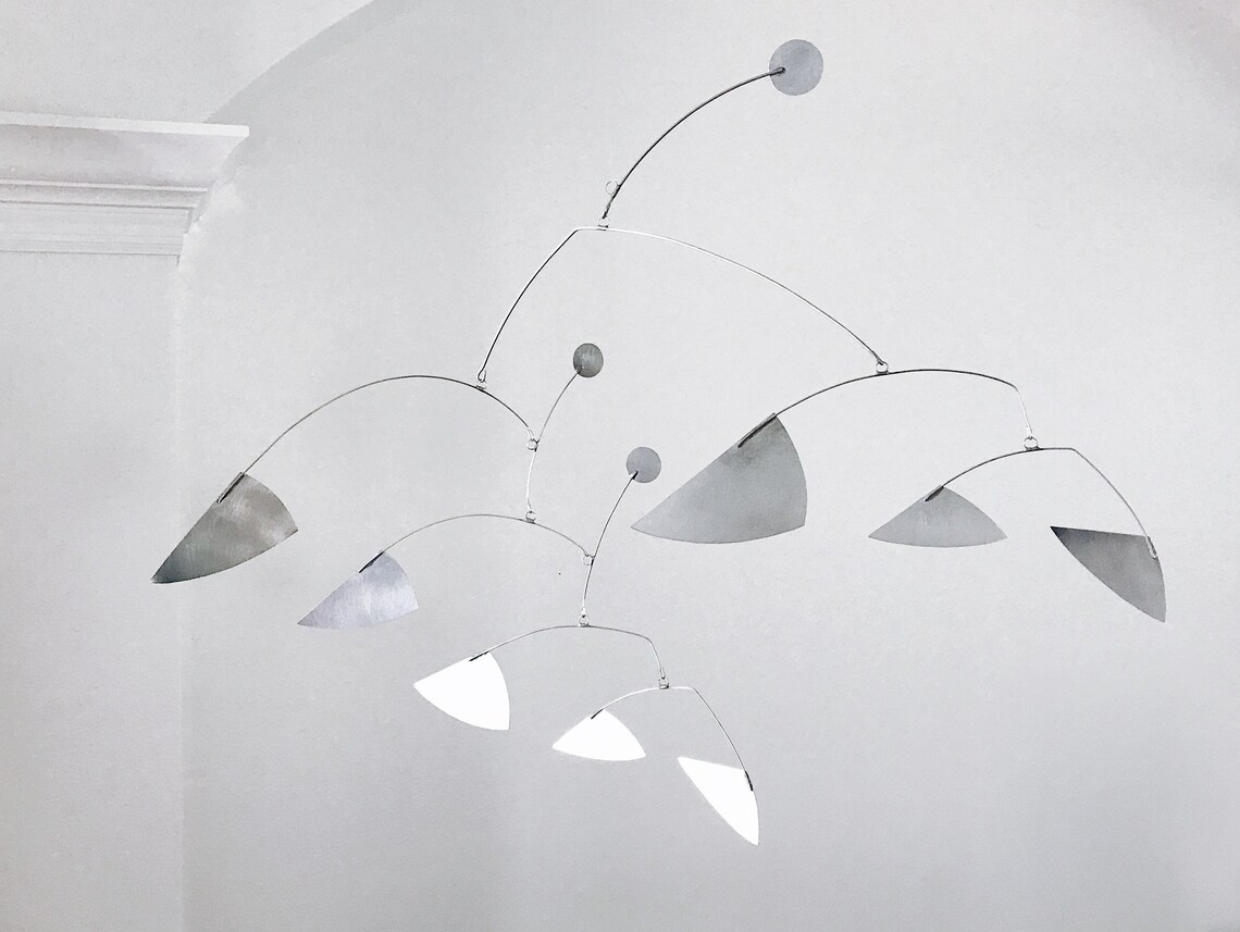 Triangle Mobile / Silver Finish - Etsy