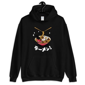 Cute Ramen Pink Kawaii Ramen Hoodie, Soup Noodle Sweatshirt, Pastel ...