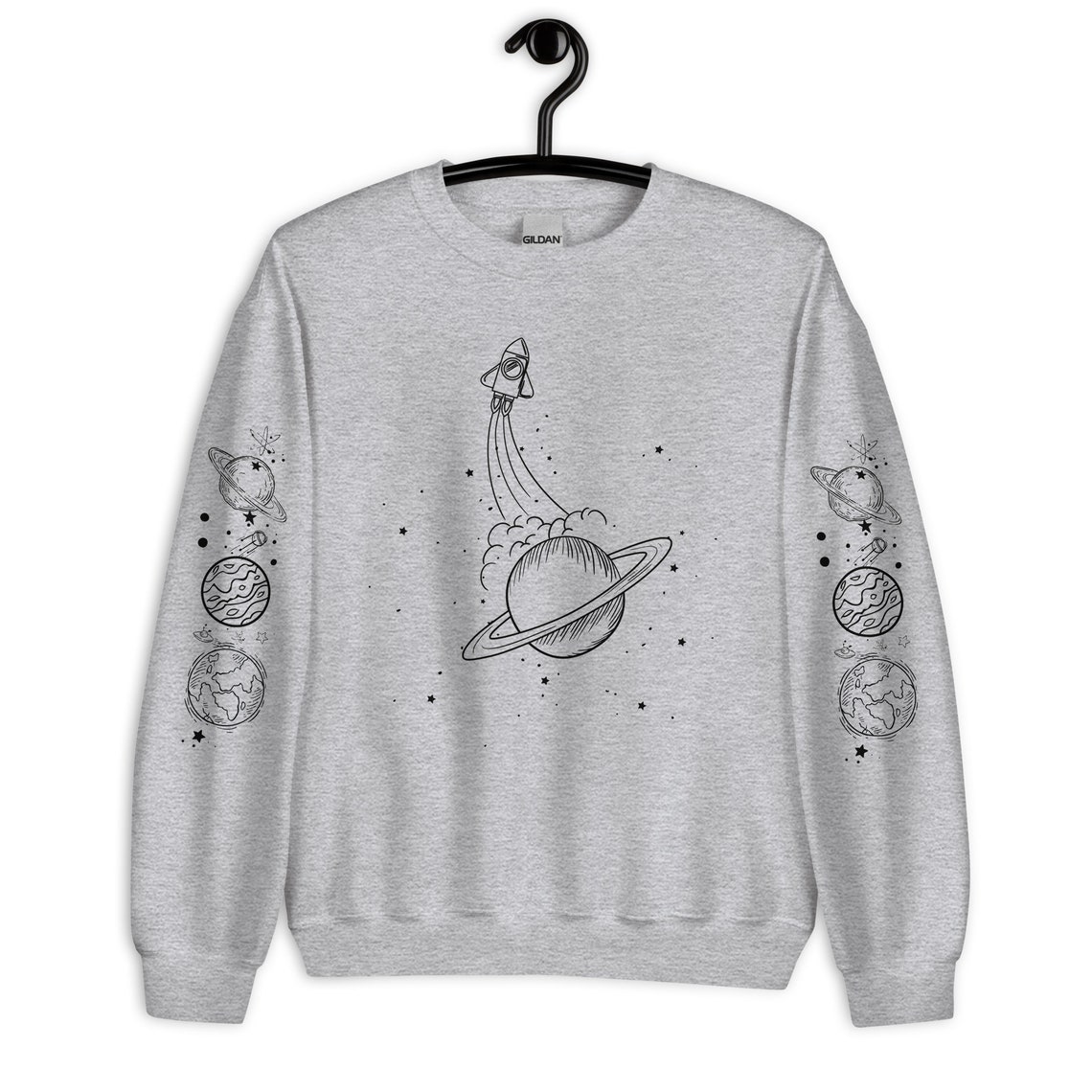 Solar System Sweatshirt - Planet Sweater - Gift for Science Lover ...