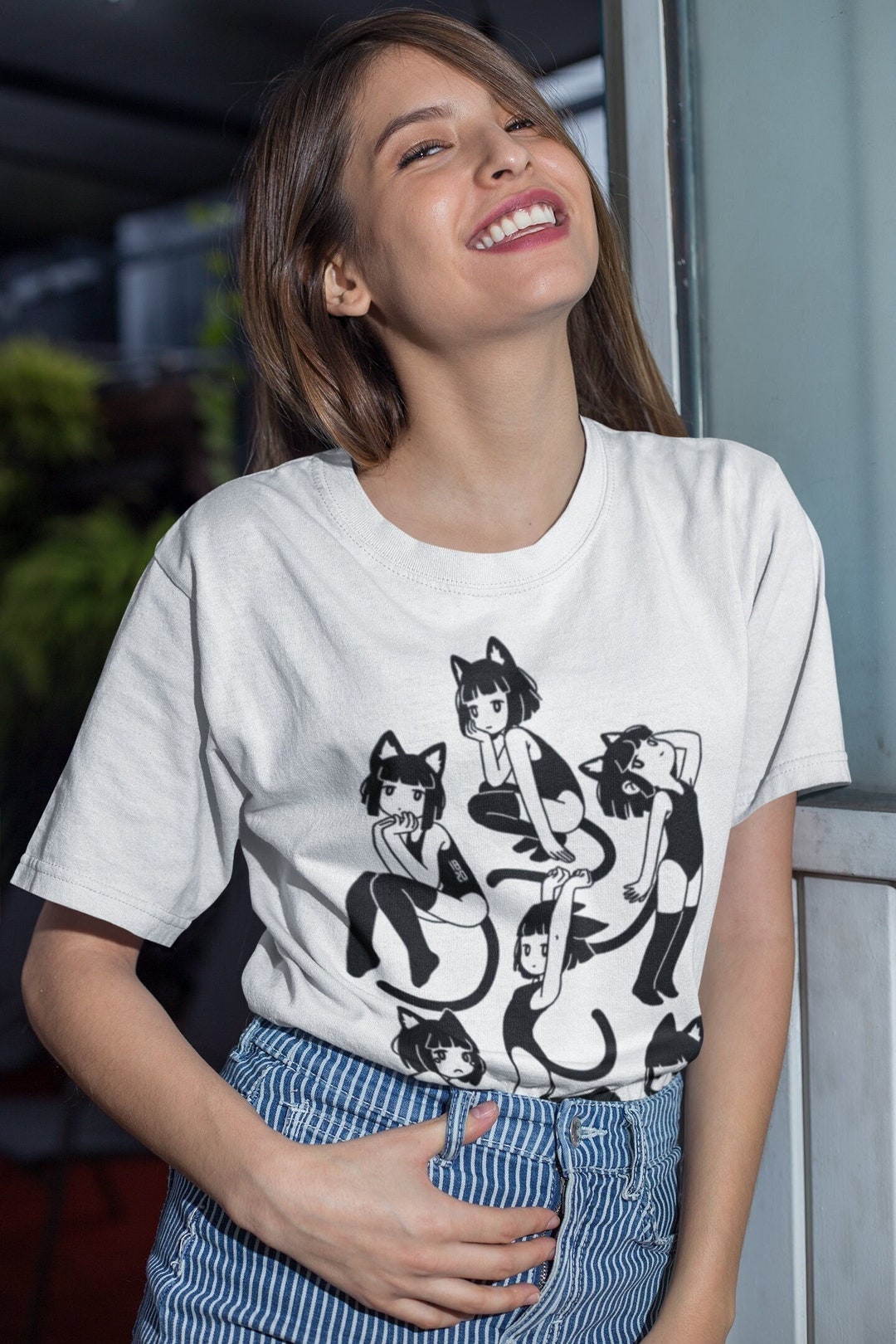 Cat Girl Shirt Anime Girl Shirt Anime Girl T T For Anime Lover Cat Lover Shirt Anime