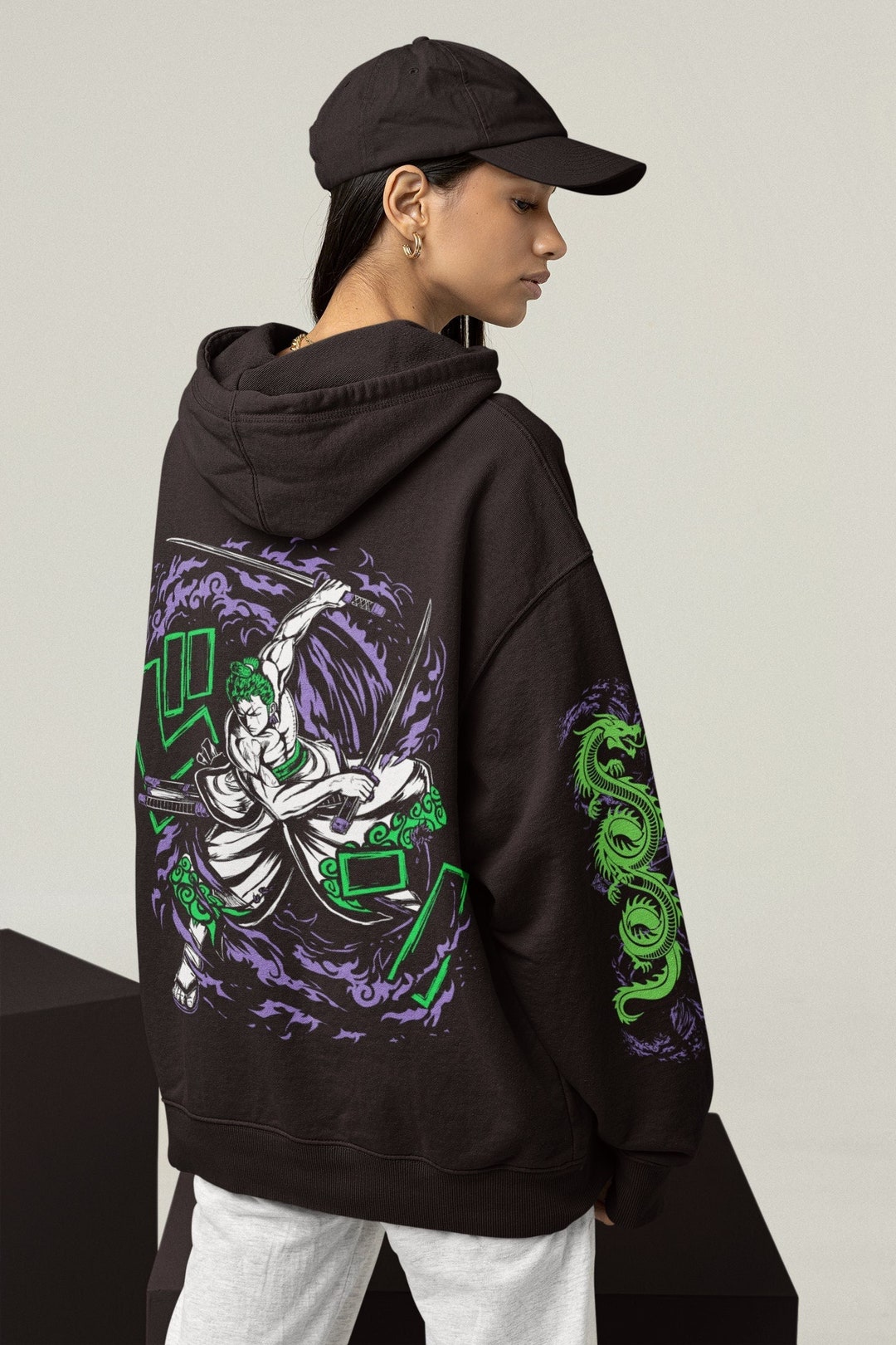 Samurai Streetwear Hoodie, Dragon Hoodie , Dragon Sweatshirt, Aesthetic ...