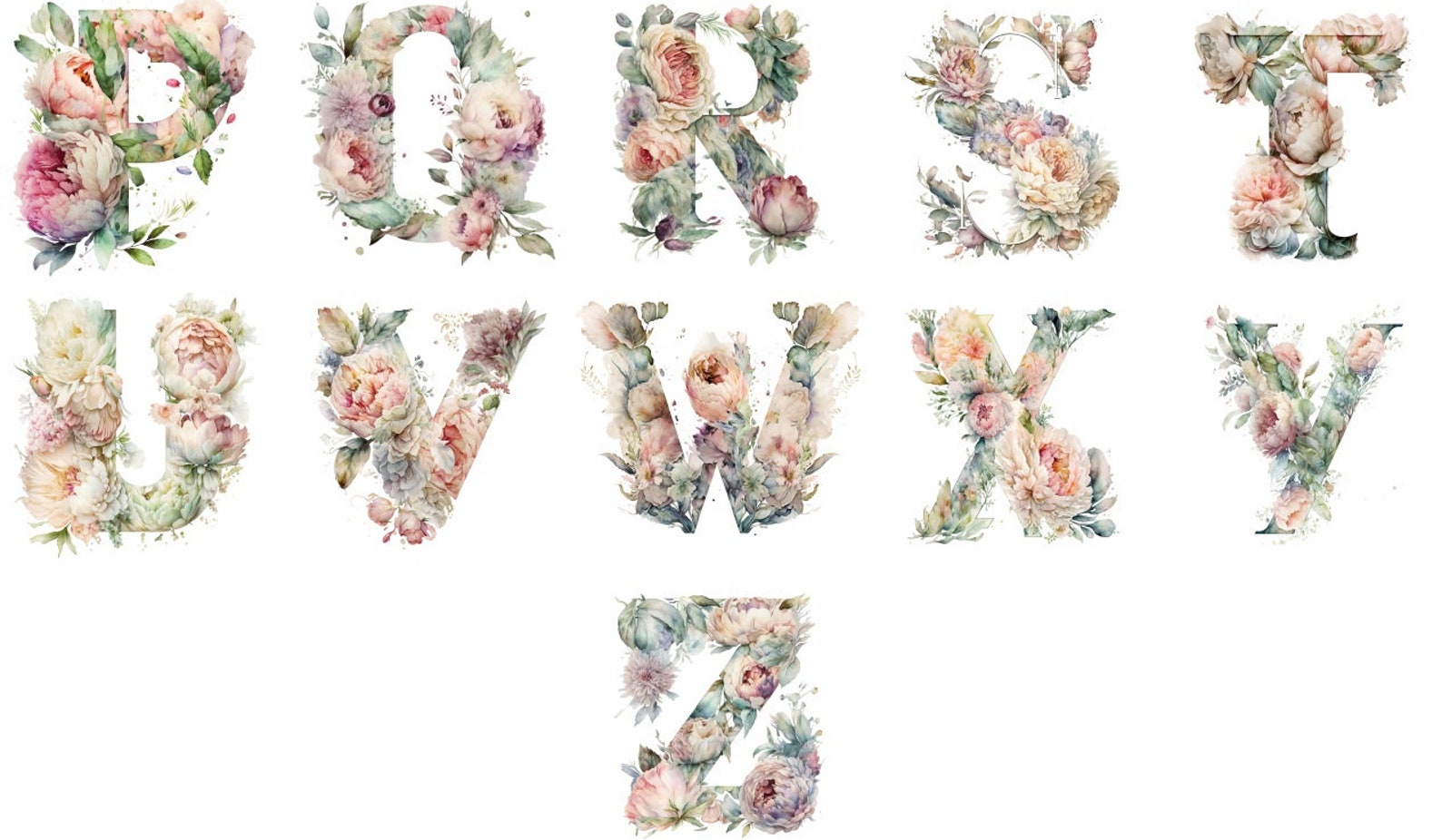 Personalized Floral Alphabet Letter B Gift for Wedding Party - Etsy