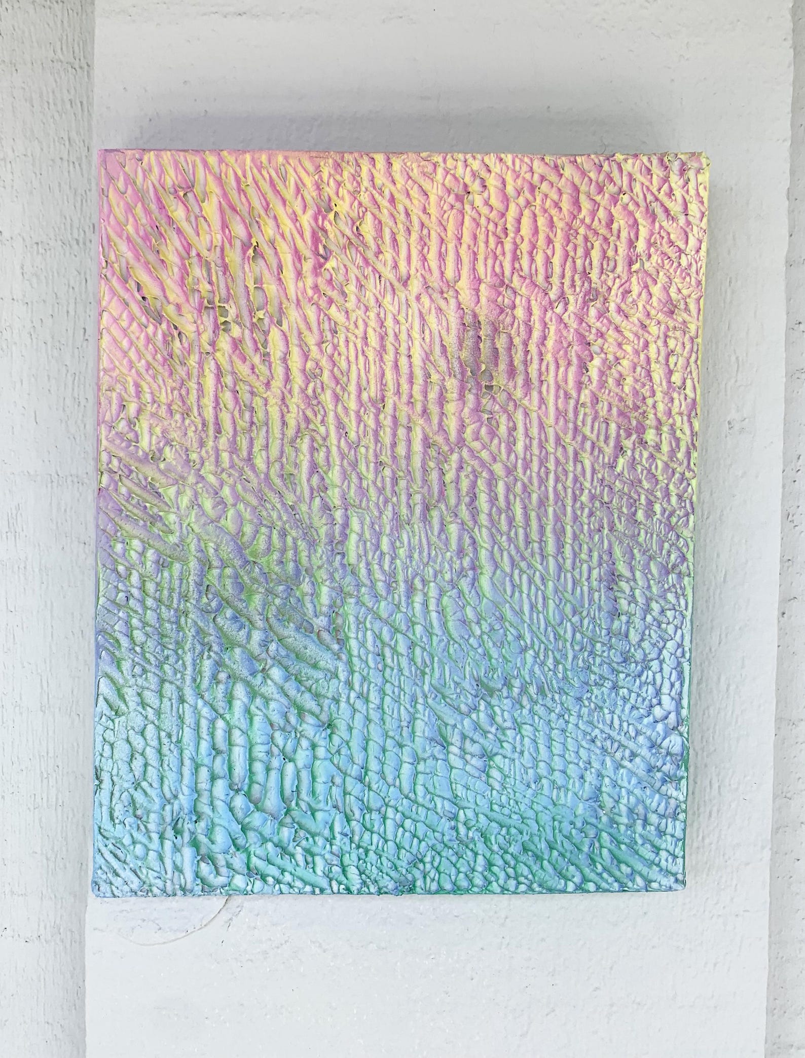 Color-shifting Handmade Painting, Textured Wabi Sabi Art, Hand-painted ...