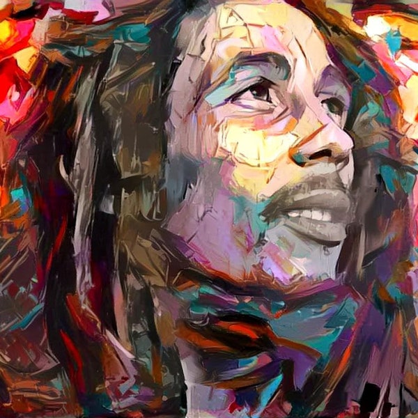 Bob Marley Painting - Etsy