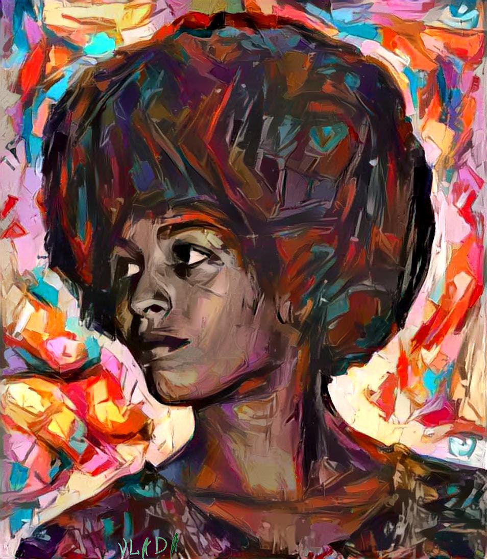 Angela Davis portrait painting on canvas. Modern graffiti | Etsy