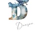 Custom Letter D Print Airplane Aviation Nursery Alphabet Art Gift ...