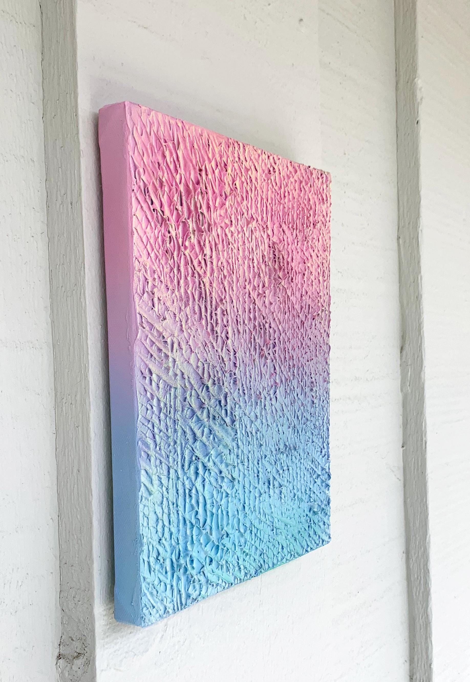 Color-shifting Handmade Painting, Textured Wabi Sabi Art, Hand-painted ...