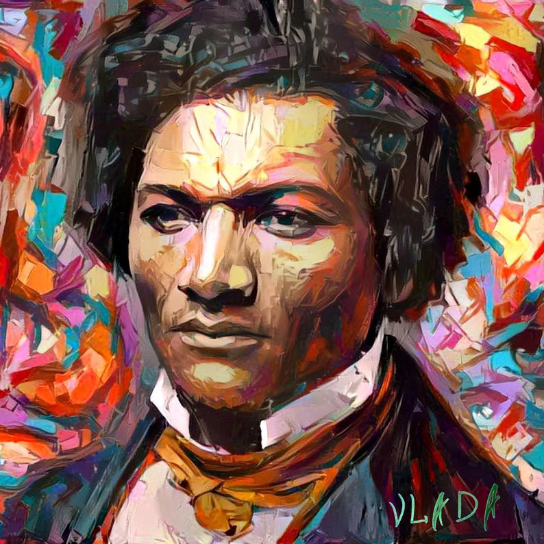 Frederick Douglas Portrait Portrait Art Print. Original - Etsy